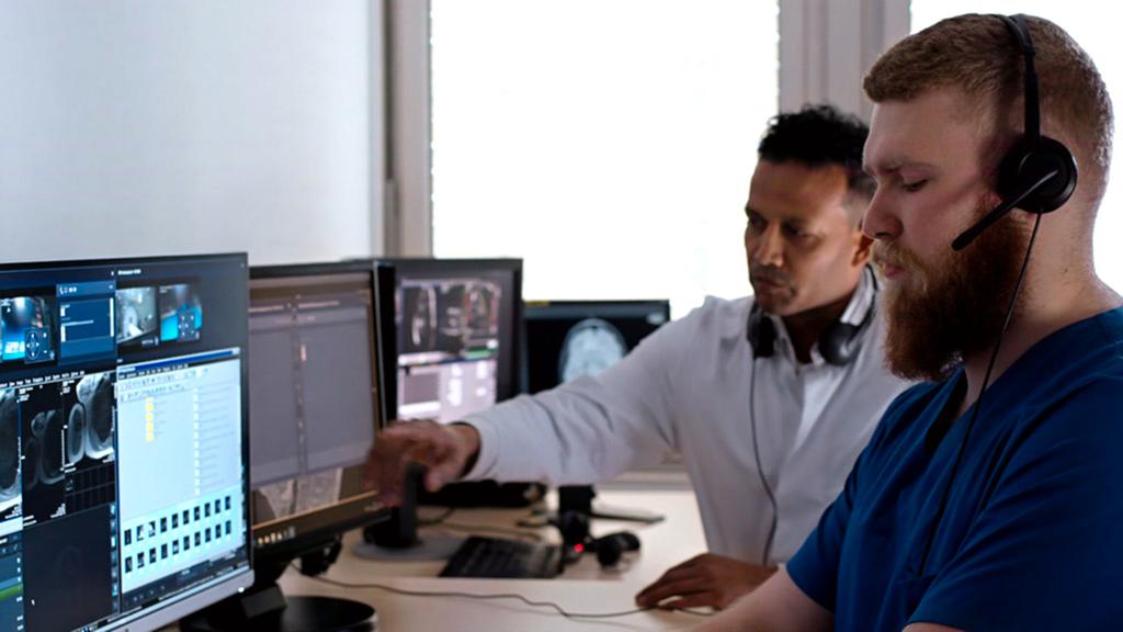 Virtual control of diagnostic imaging